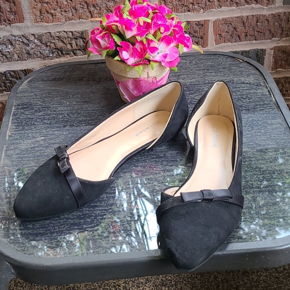 Hot Wind | Shoes | Newblack Flats With Cute Ribbon | Poshmark